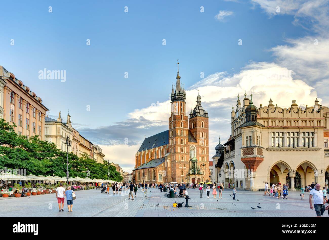 Krakow Old Town in sunny weather, HDR Image Stock Photo - Alamy