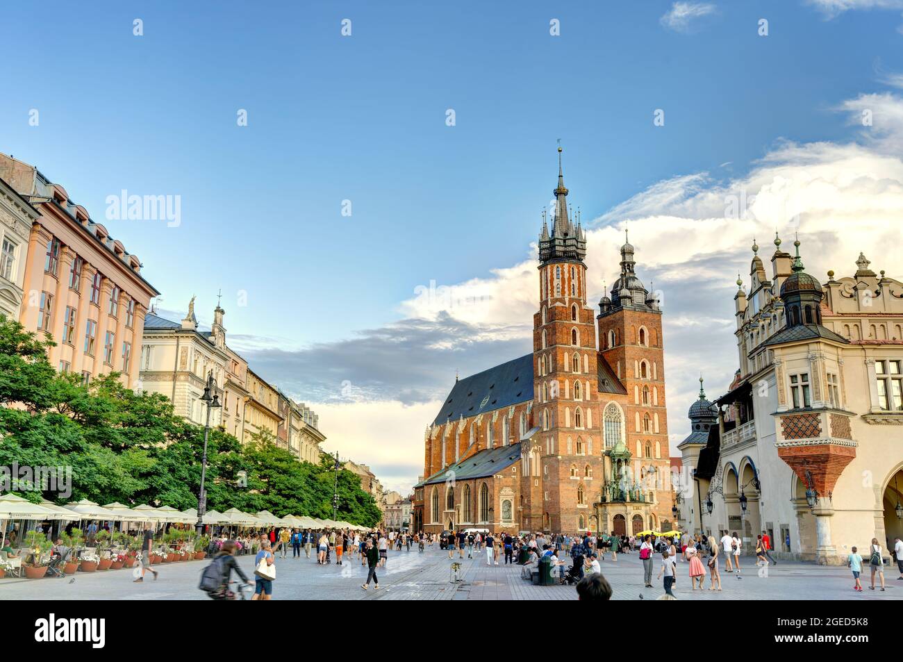 Krakow Old Town in sunny weather, HDR Image Stock Photo - Alamy