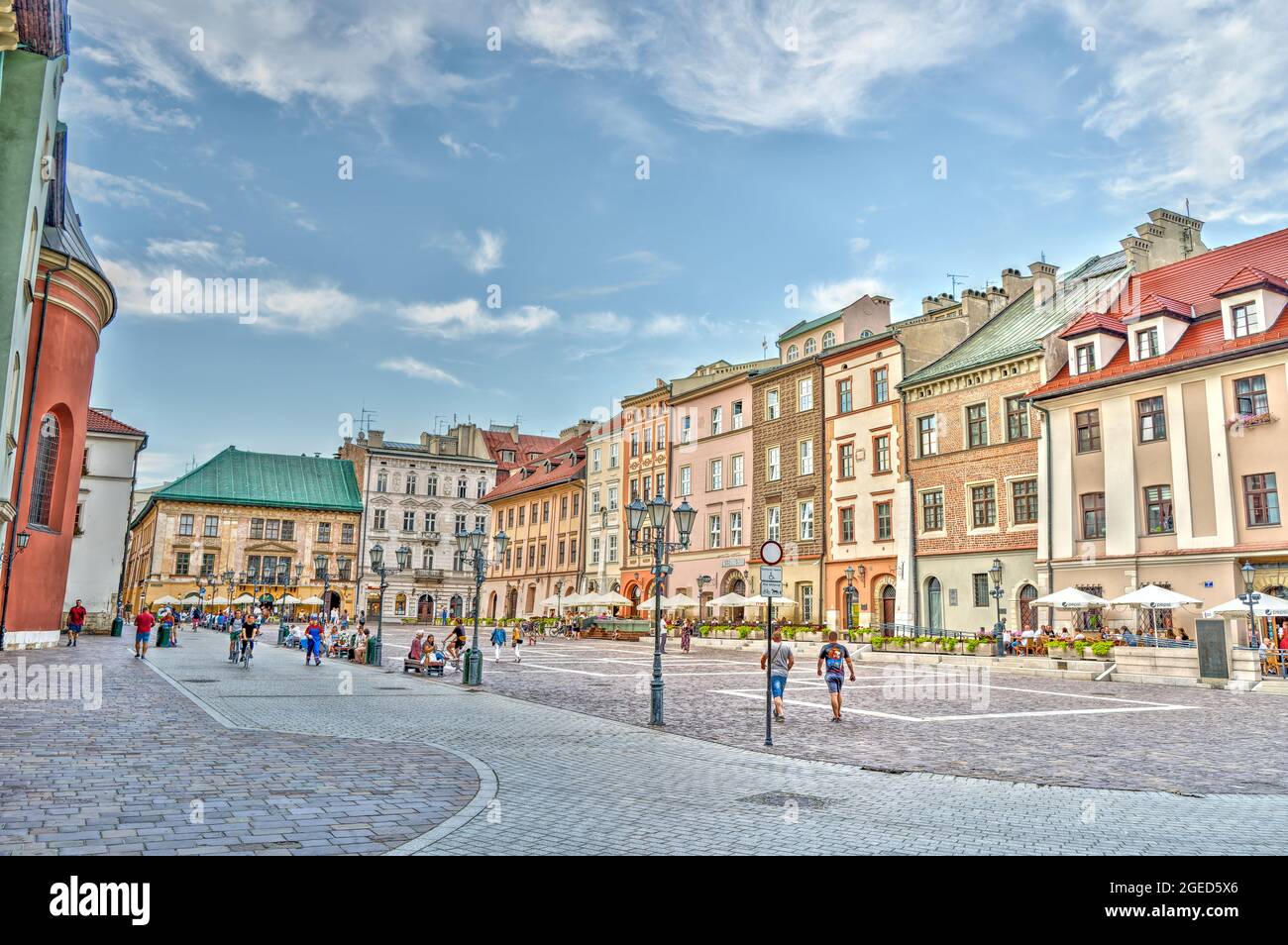 Krakow Old Town in sunny weather, HDR Image Stock Photo - Alamy