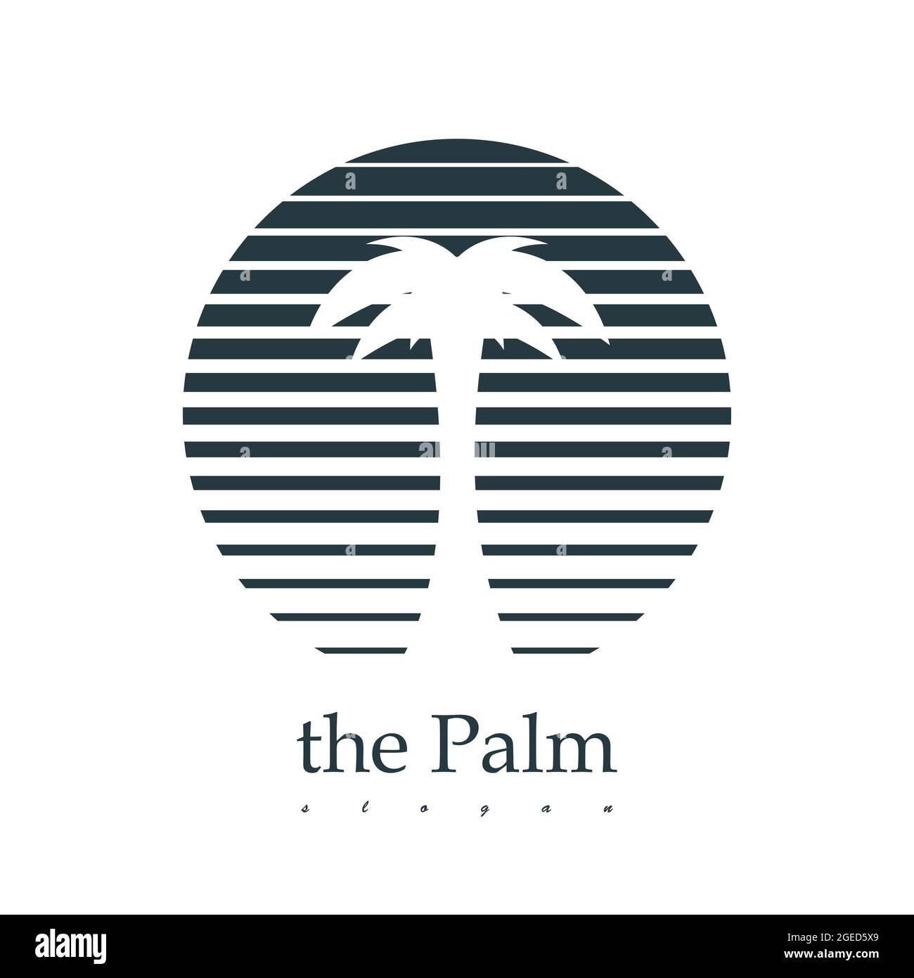 The Palm logotype. Design vector illustration Stock Vector Image & Art ...