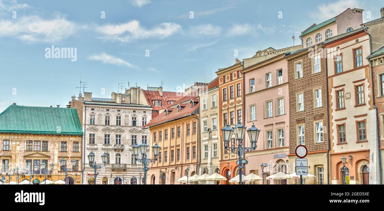 Krakow Old Town in sunny weather, HDR Image Stock Photo - Alamy