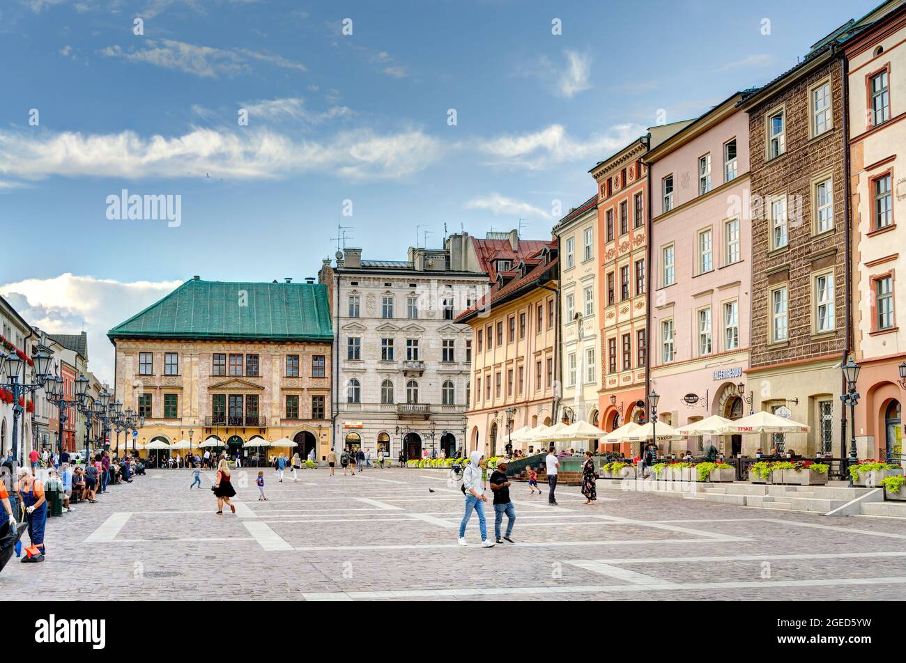Krakow Old Town in sunny weather, HDR Image Stock Photo - Alamy
