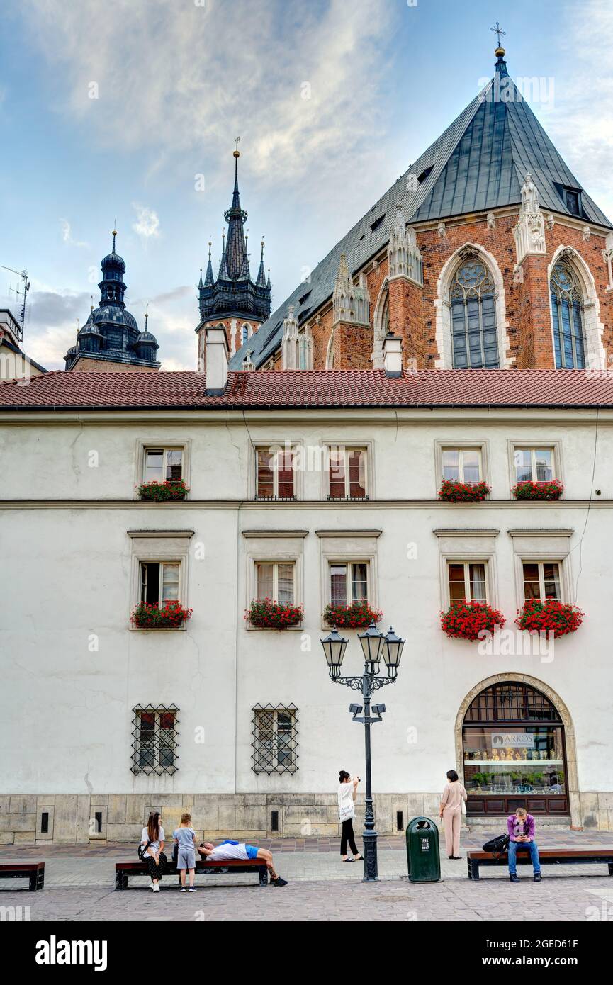 Krakow Old Town in sunny weather, HDR Image Stock Photo - Alamy