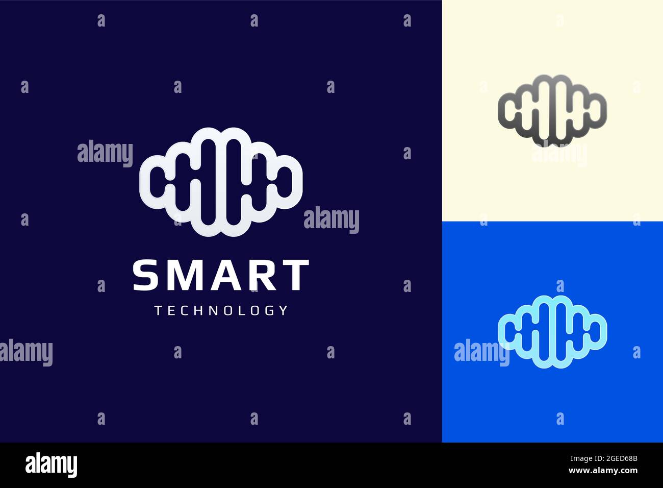 Genius smart logo in Stock Vector Images - Alamy