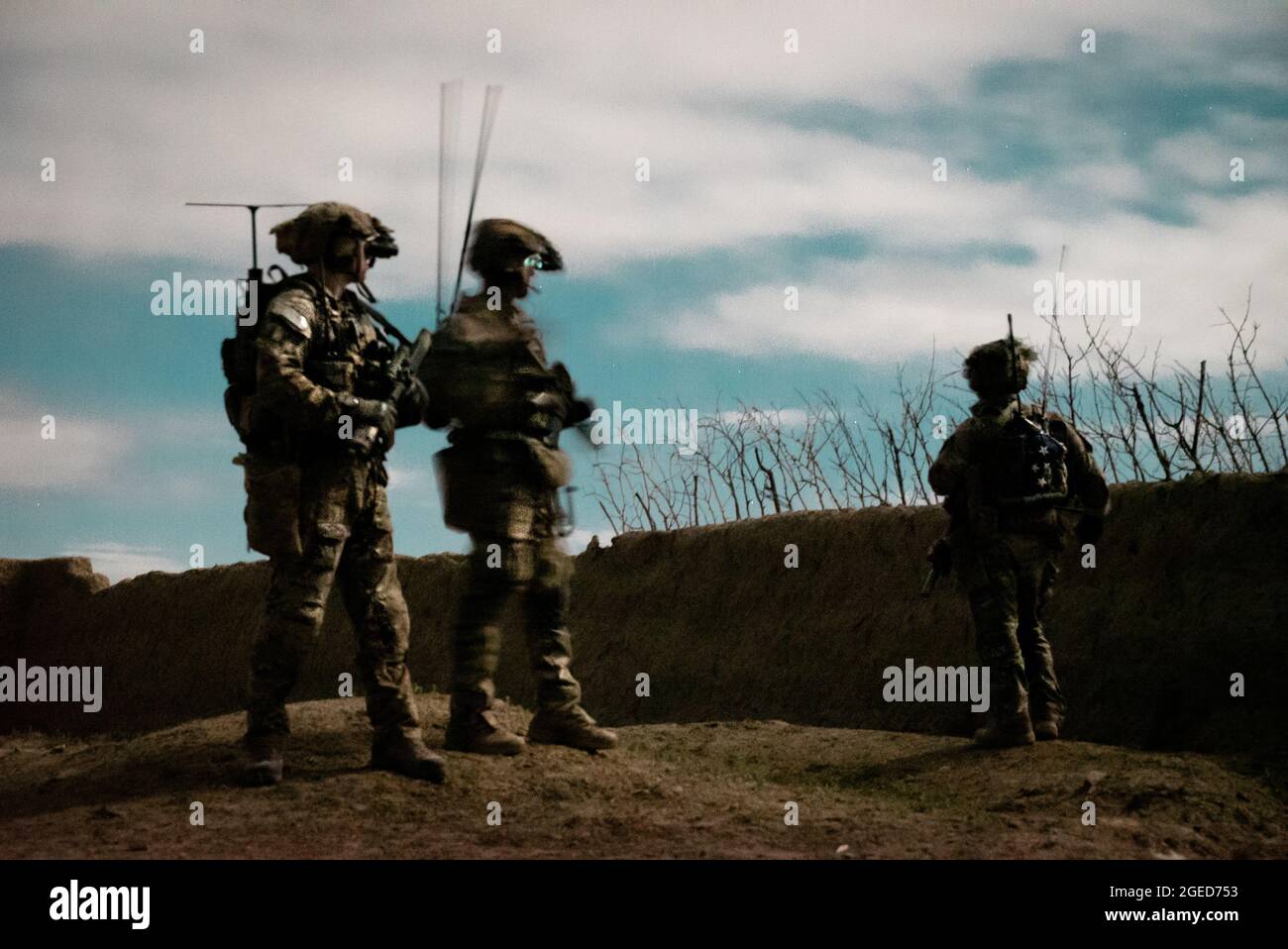 U.S. special operations service members conduct combat operations in ...