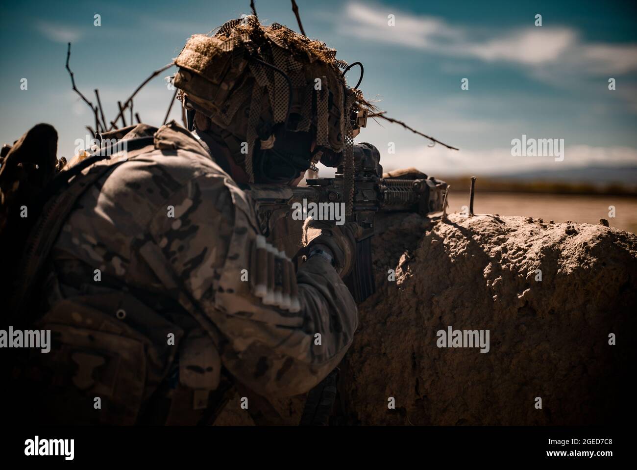 U.S. special operations service members conduct combat operations in ...