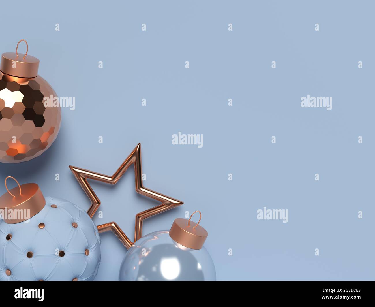 Christmas scene with 3d elements Stock Photo - Alamy
