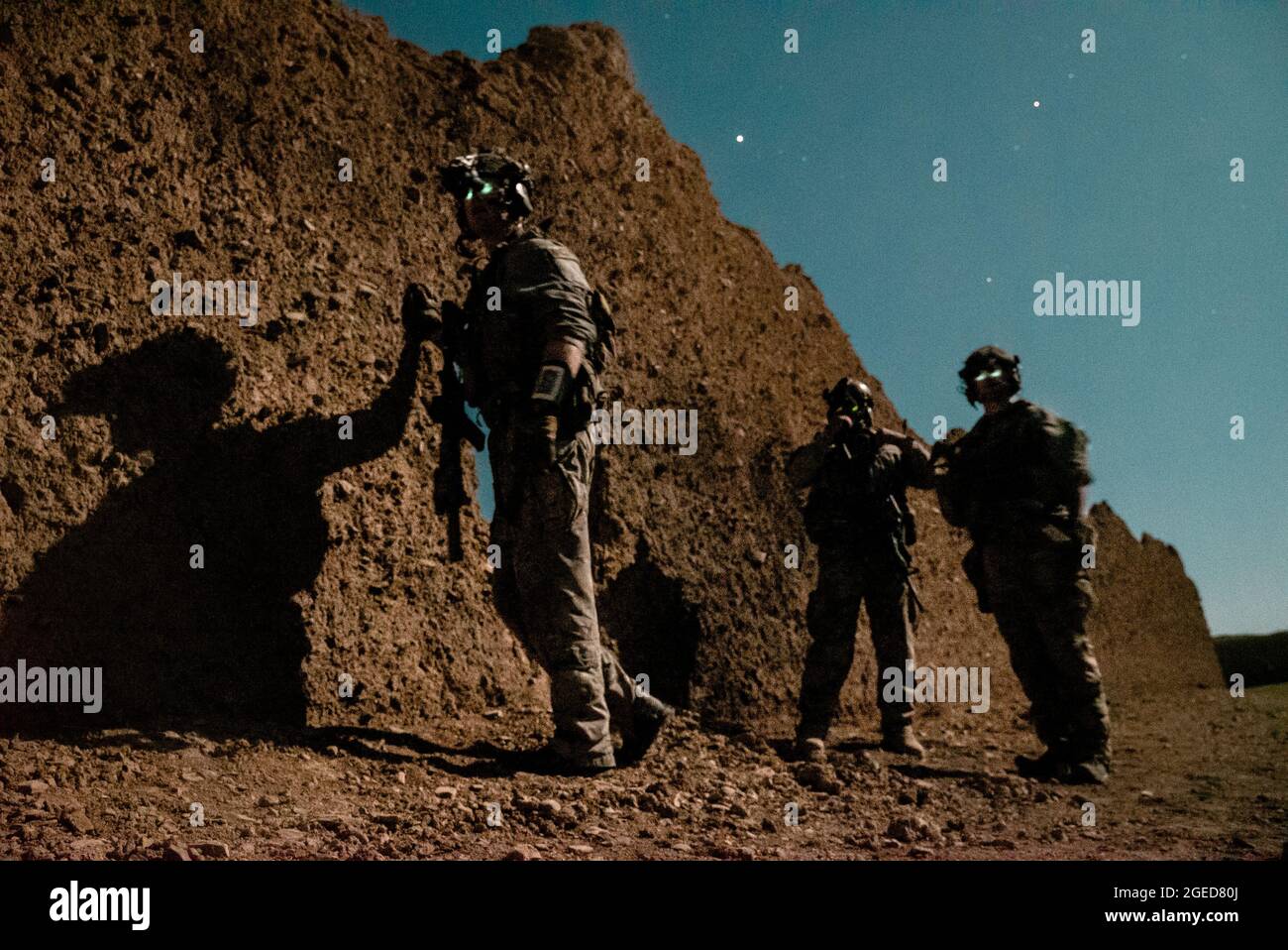 U.S. special operations service members conduct combat operations in ...