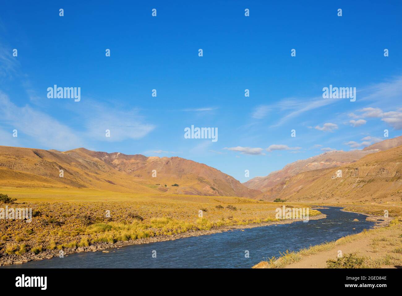 Mountain river in the Chile, South America Stock Photo - Alamy