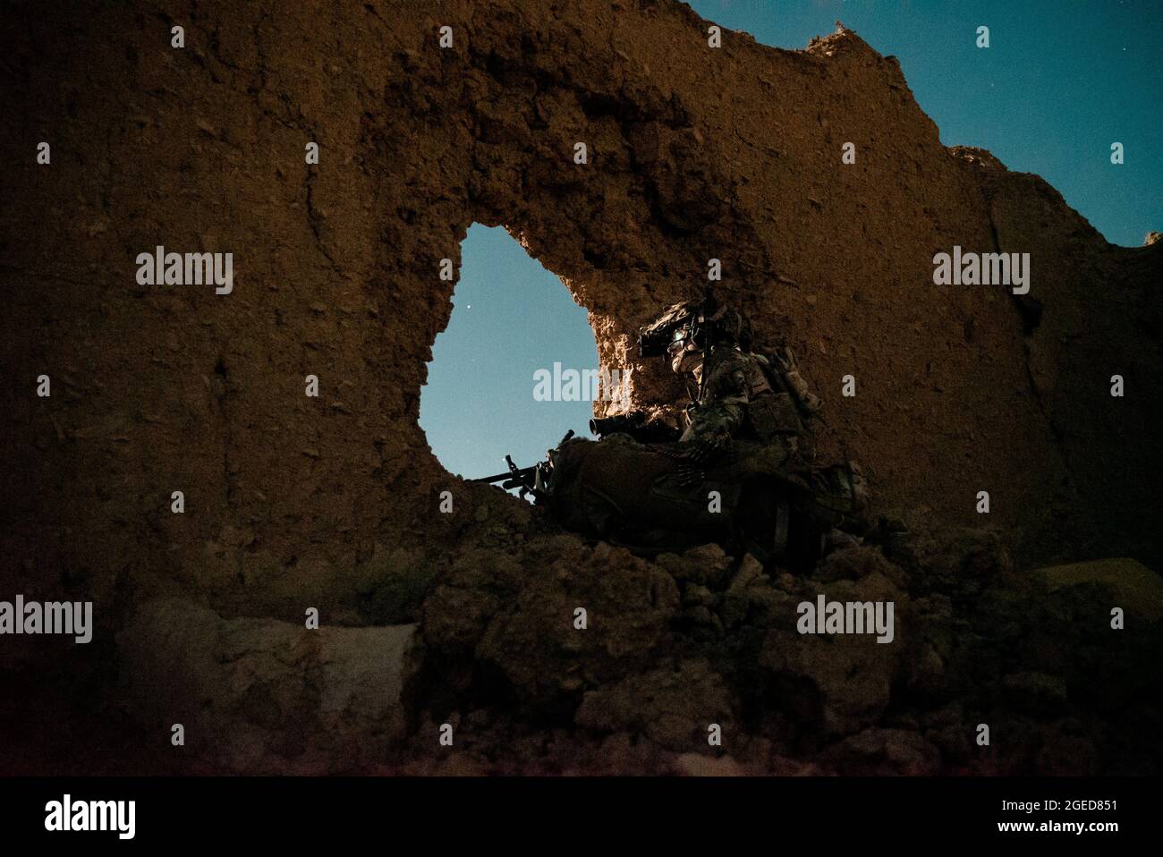 U.S. special operations service members conduct combat operations in ...