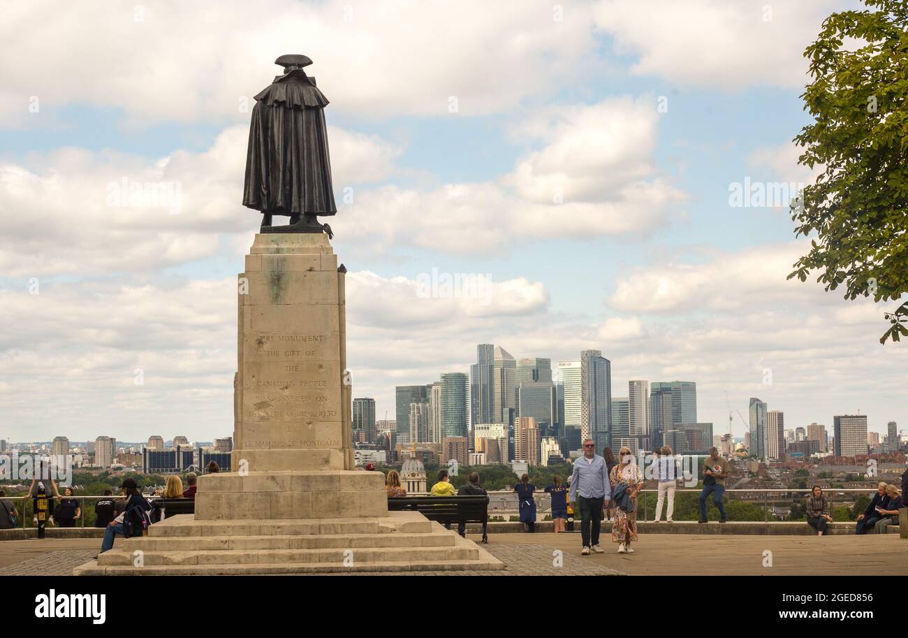 Greenwich, London, 2021. The Overlook has one of the best views ...