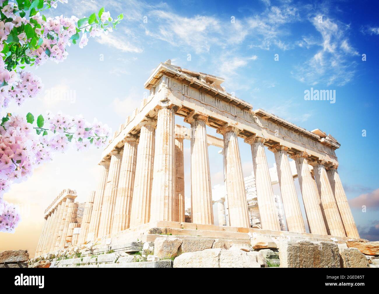 Parthenon temple, Athens Stock Photo - Alamy