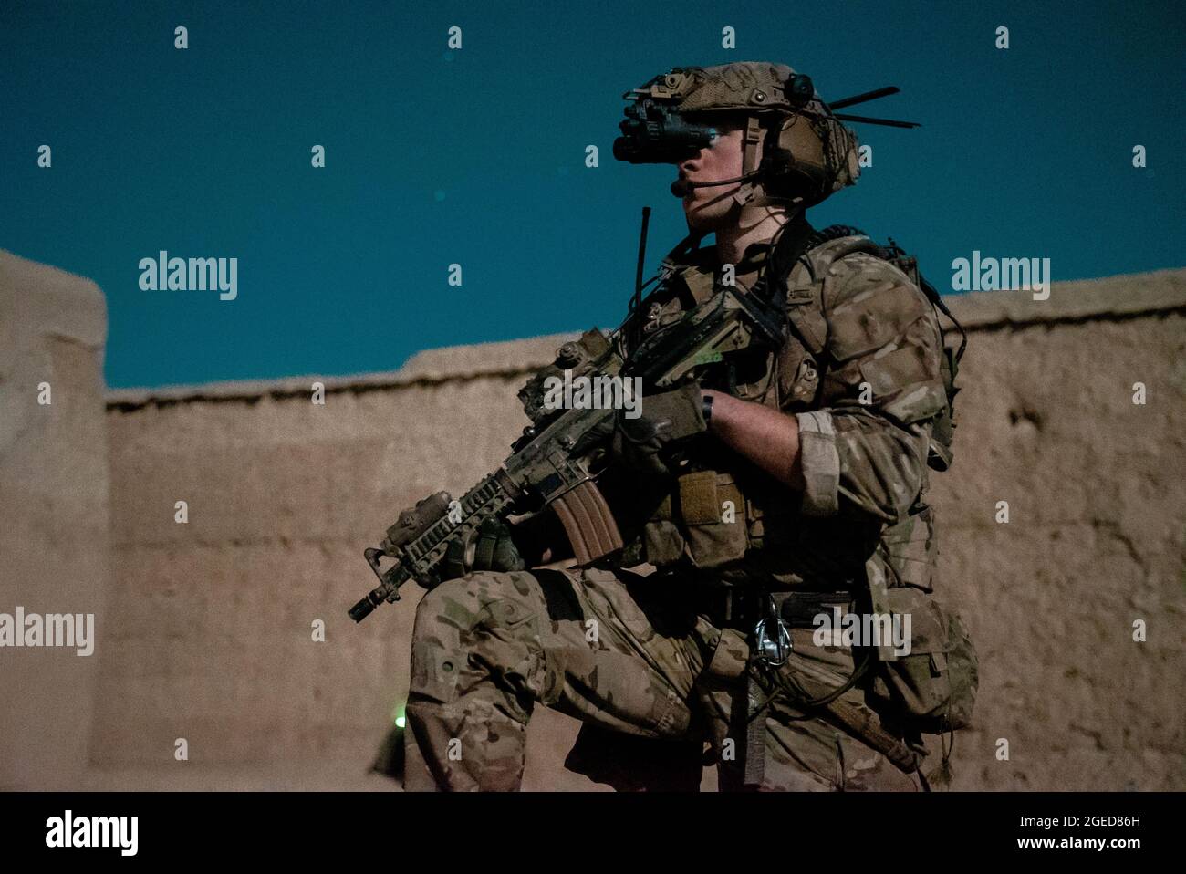 U.S. special operations service members conduct combat operations in ...