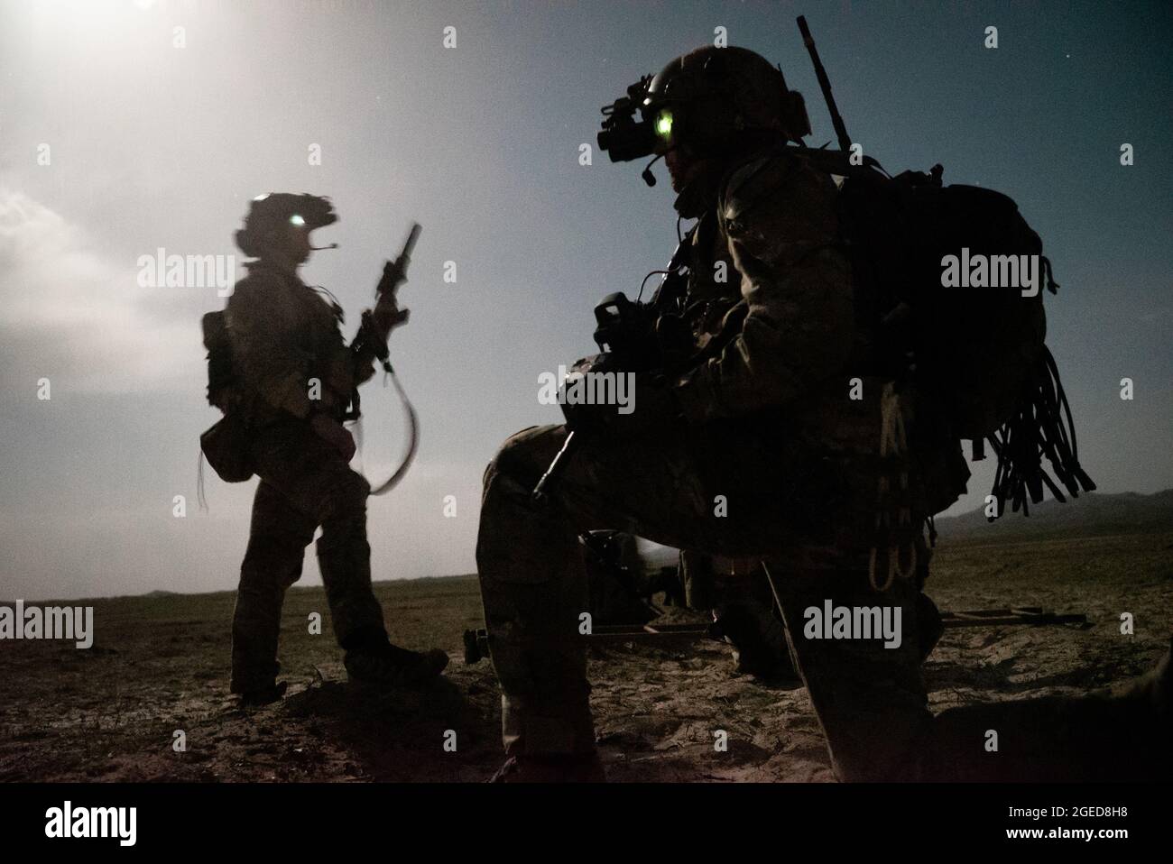 U.S. special operations service members conduct combat operations in ...