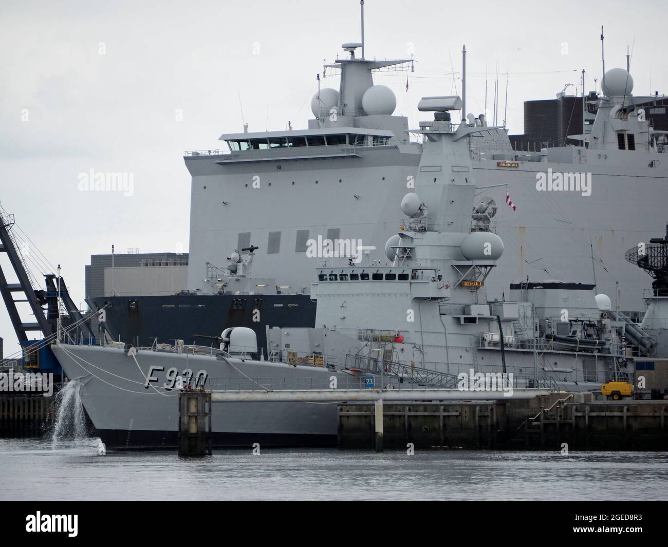 Ships of the Royal Dutch Navy in the port of Den Helder, Noord Holland, the Netherlands Stock ...