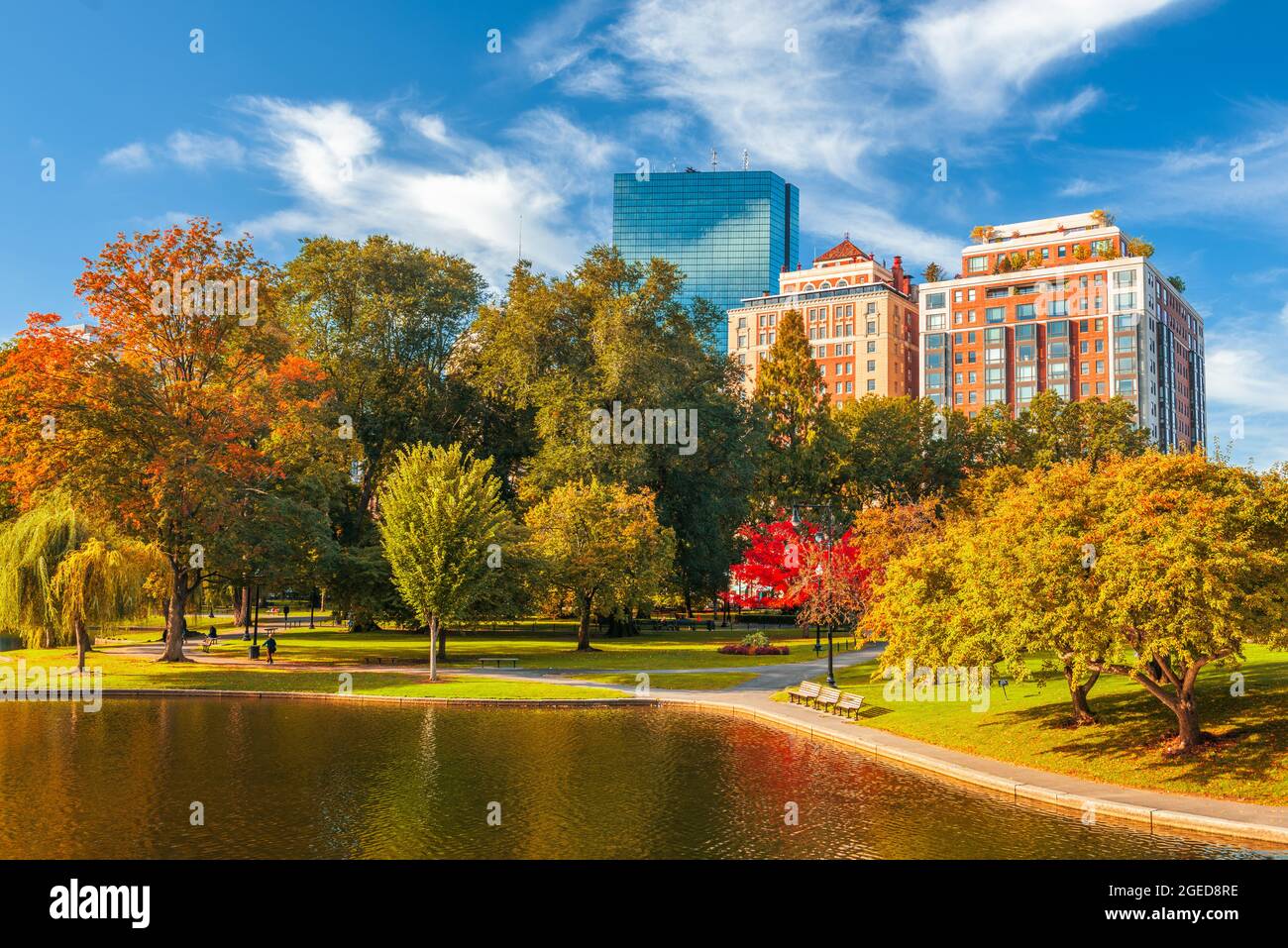 Boston commons autumn hi-res stock photography and images - Alamy