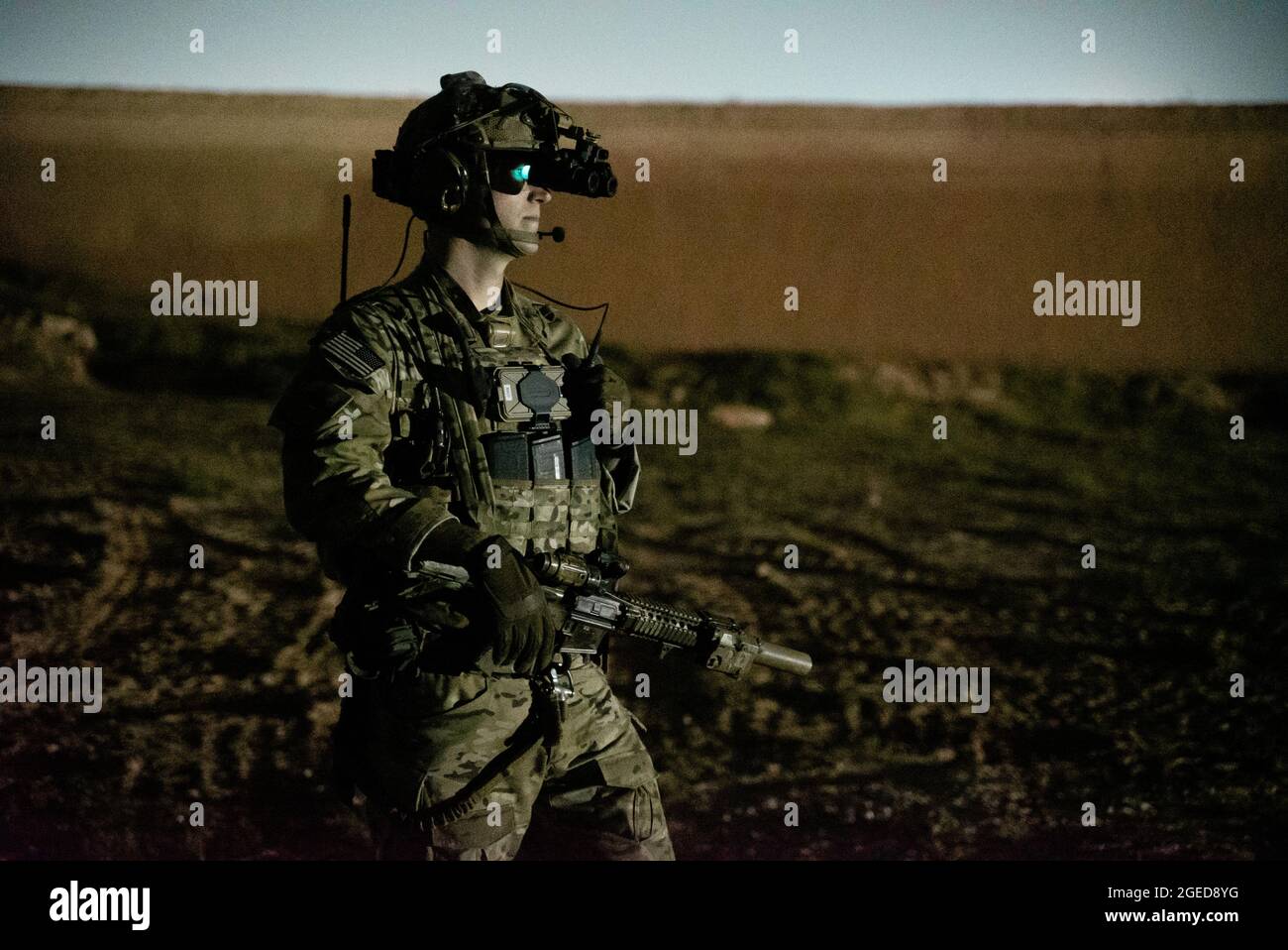 U.S. special operations service members conduct combat operations in ...