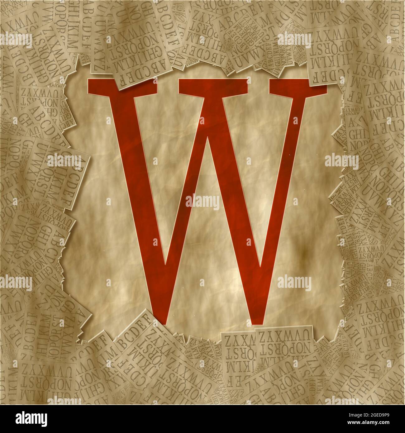 Character W High Resolution Stock Photography and Images - Alamy