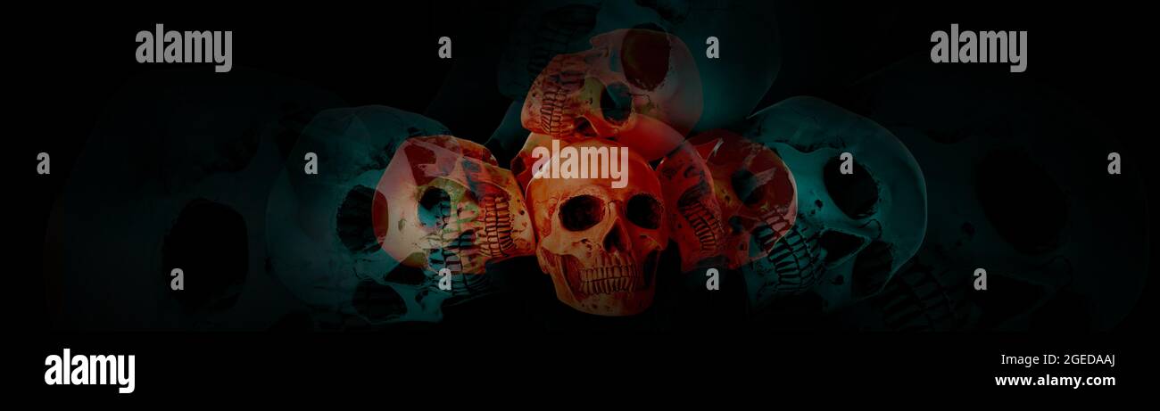 Multiple skulls hi-res stock photography and images - Alamy