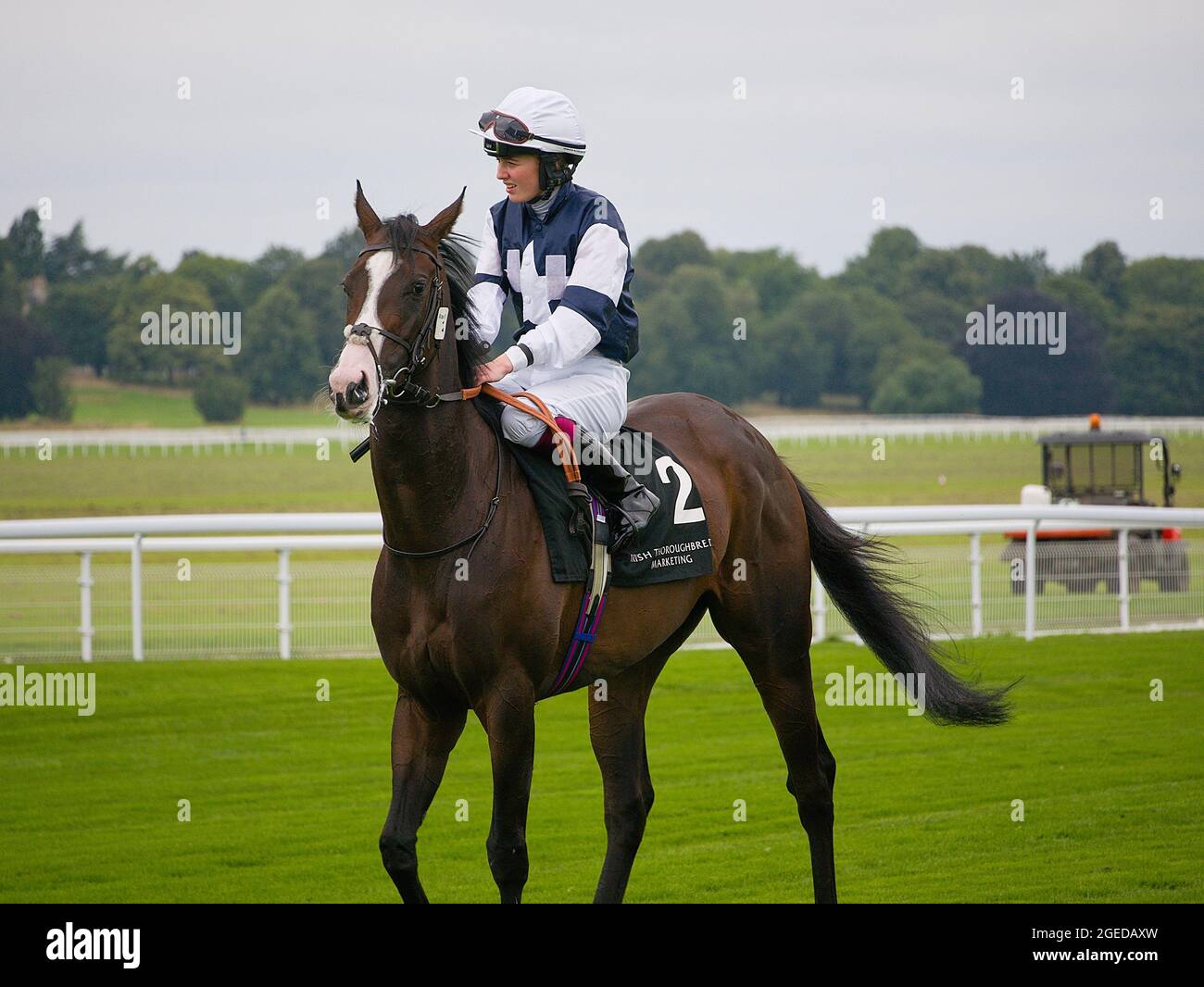 Saffie Osborne riding Tenaya Canyon at the Ebor racing festival at York ...