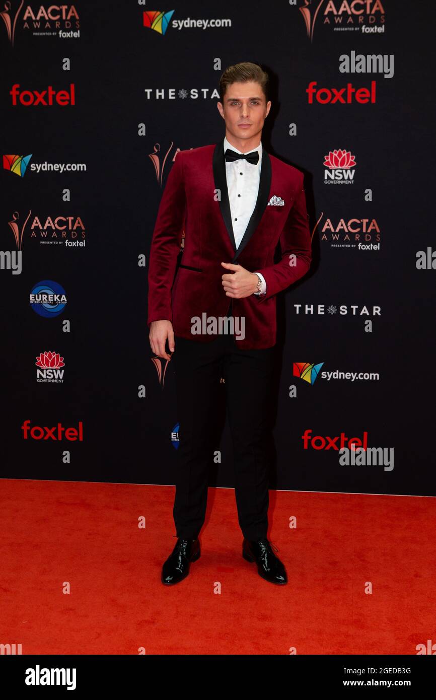 SYDNEY, AUSTRALIA - DECEMBER 04: Alex Cubis arrives for the 2019 AACTA ...