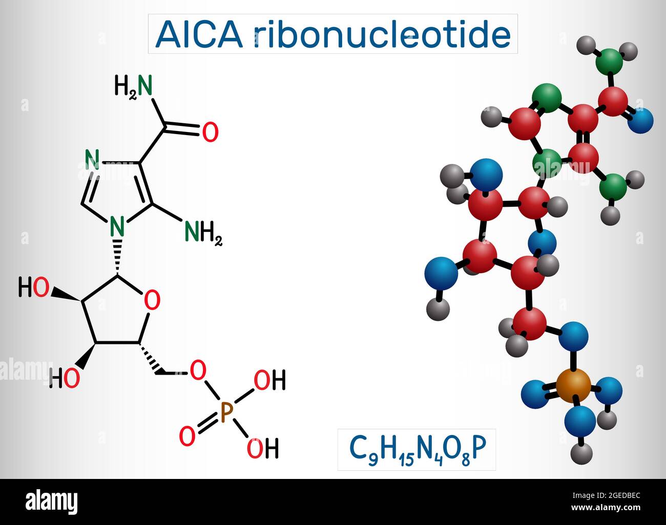 AICA ribonucleotide, AICAR molecule. It is aminoimidazole ...