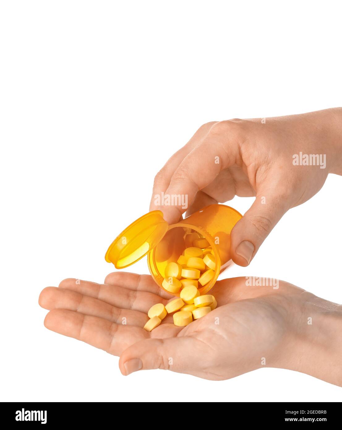 Woman vitamins pills Cut Out Stock Images & Pictures - Alamy