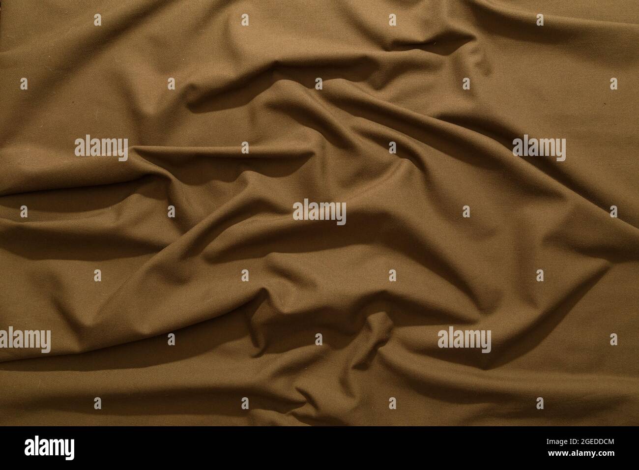 crumpled khaki tan crumpled tan khaki canvas fabric - full frame ...