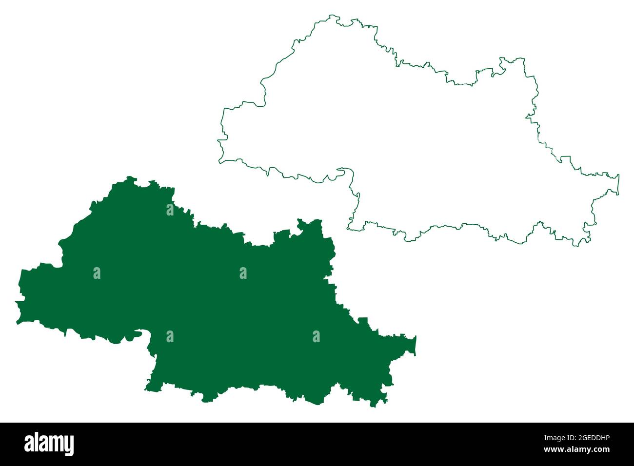 Dakshin Dinajpur district (West Bengal State, Republic of India) map ...