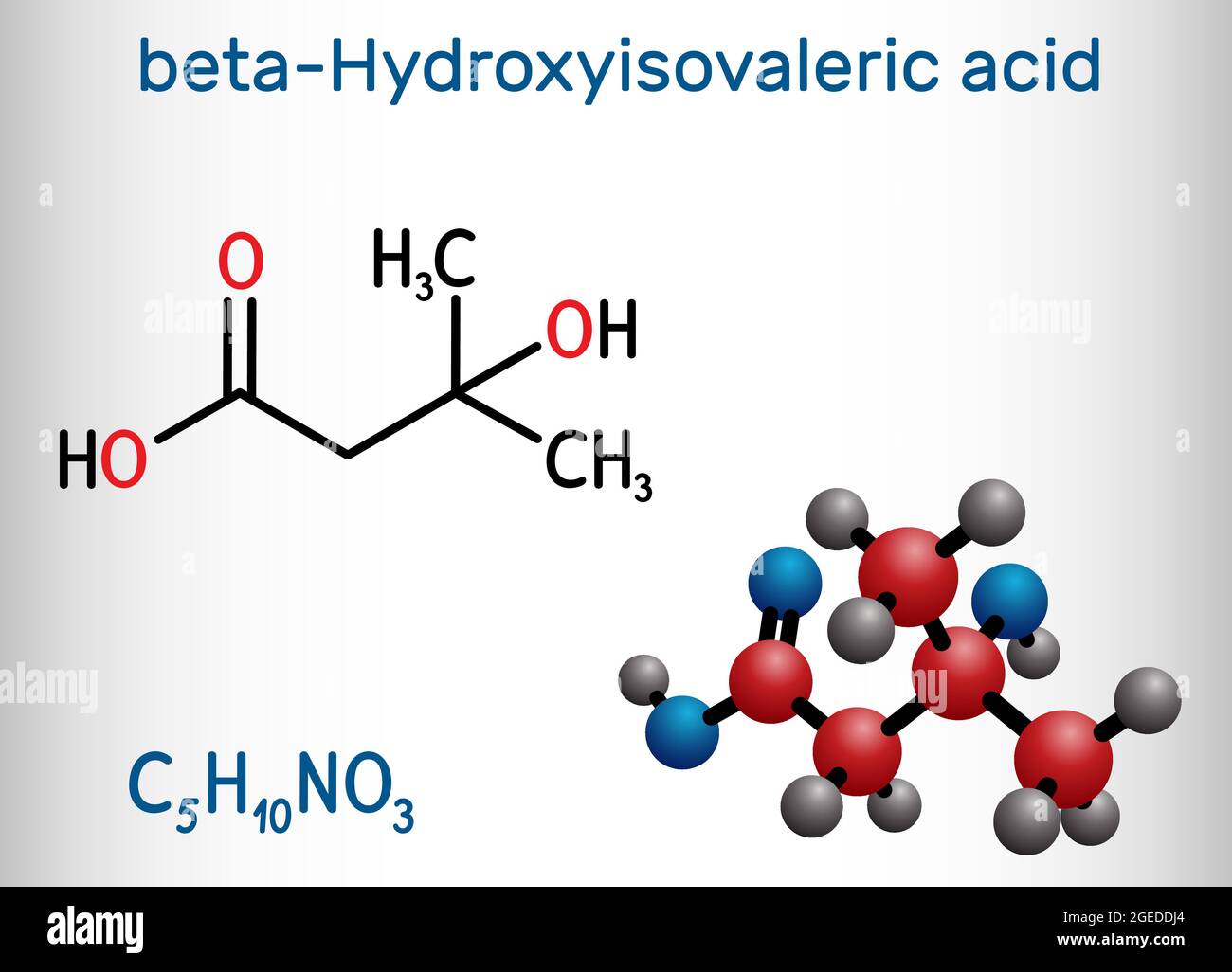 Beta-hydroxy beta-methylbutyric acid, HMB, beta-Hydroxyisovaleric acid ...