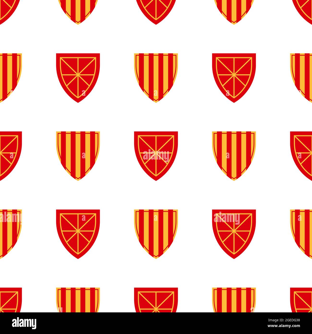 Shield pattern repeat seamless pattern. Medieval Royal heraldic pattern ...