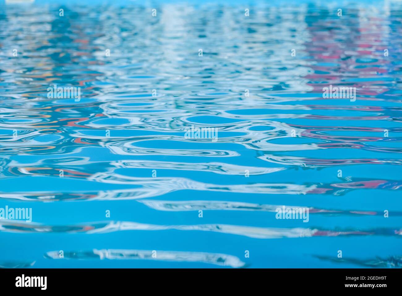 Clear water in swimming pool Stock Photo - Alamy