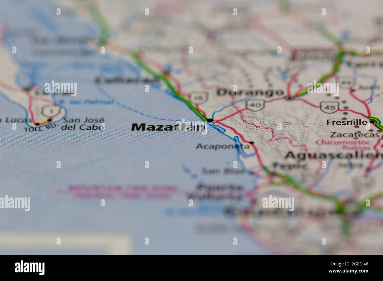 Mazatlan mexico map hi-res stock photography and images - Alamy