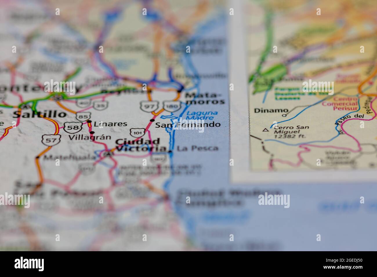 Map of san fernando mexico hi-res stock photography and images - Alamy