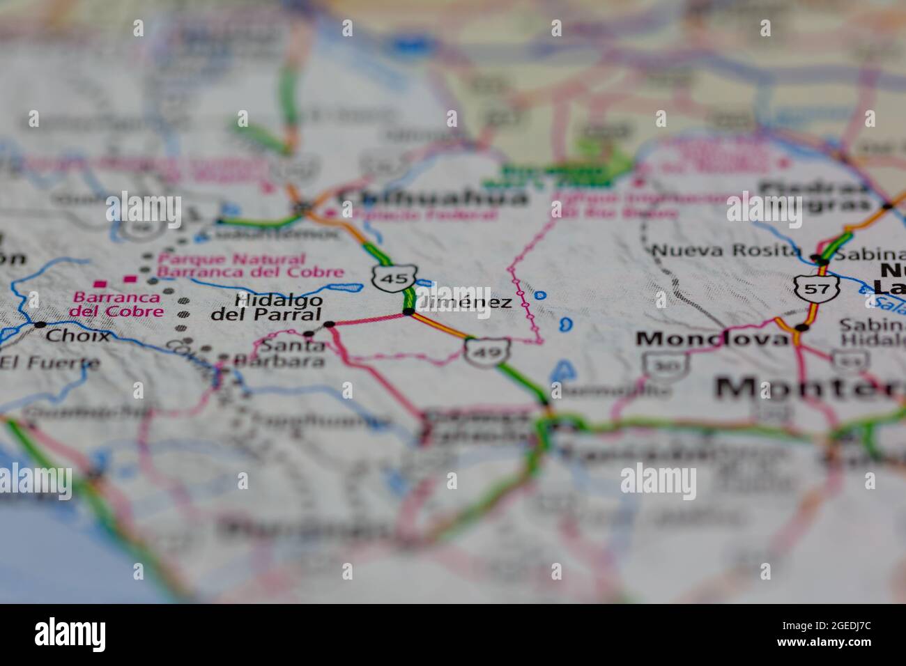 Map of jimenez mexico hi-res stock photography and images - Alamy