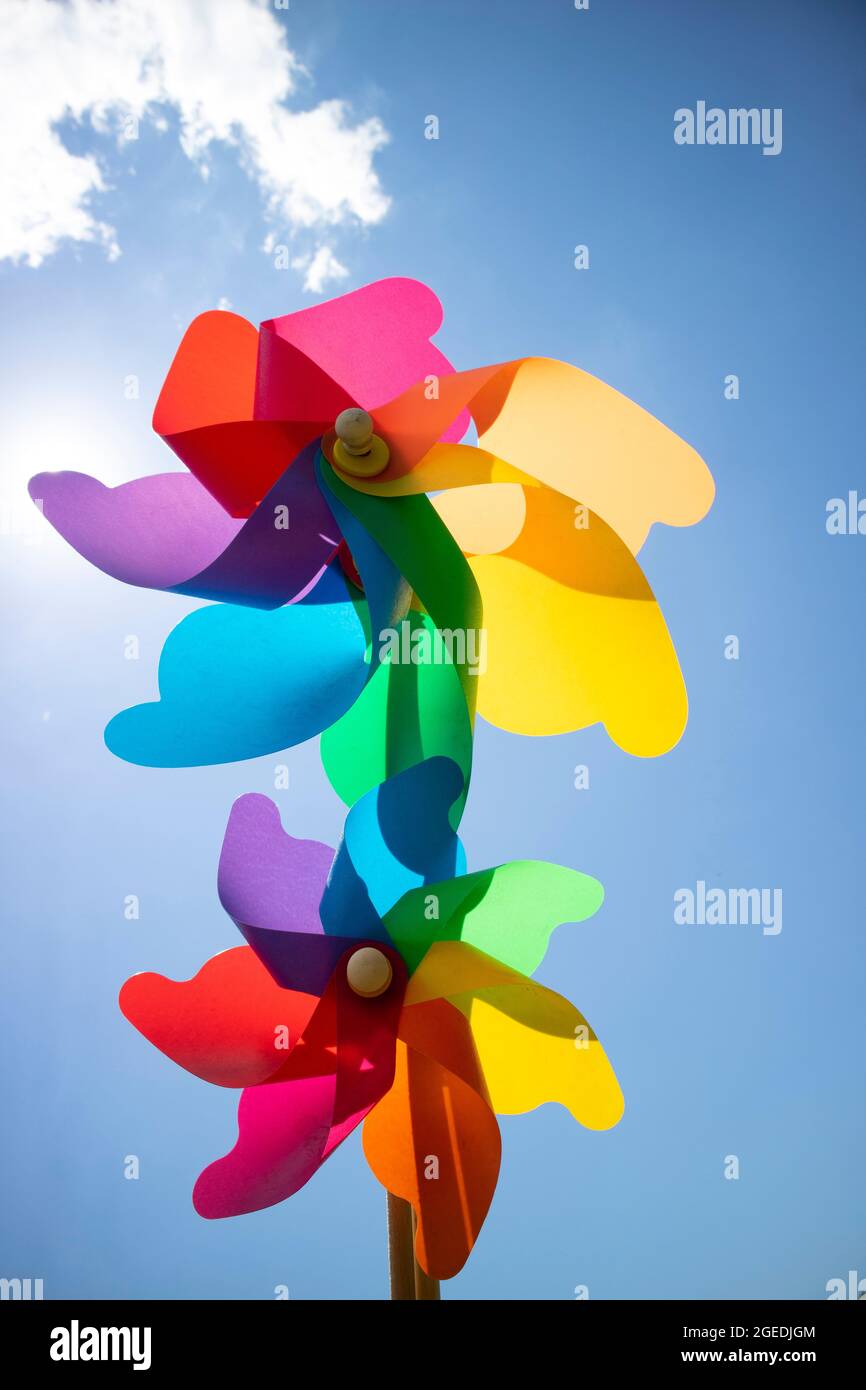 Blue pinwheels hi-res stock photography and images - Alamy