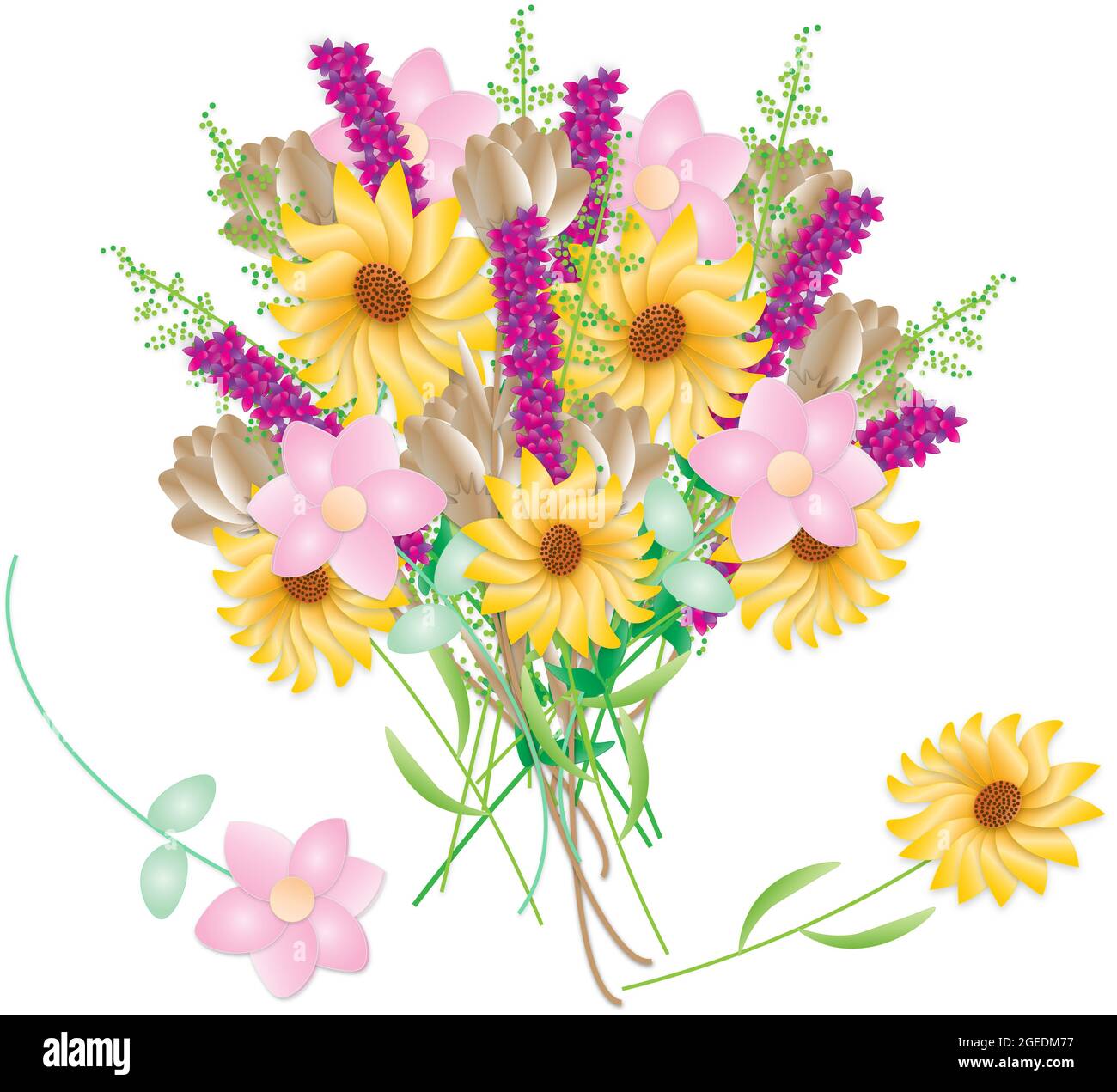 Country flowers Cut Out Stock Images & Pictures - Alamy