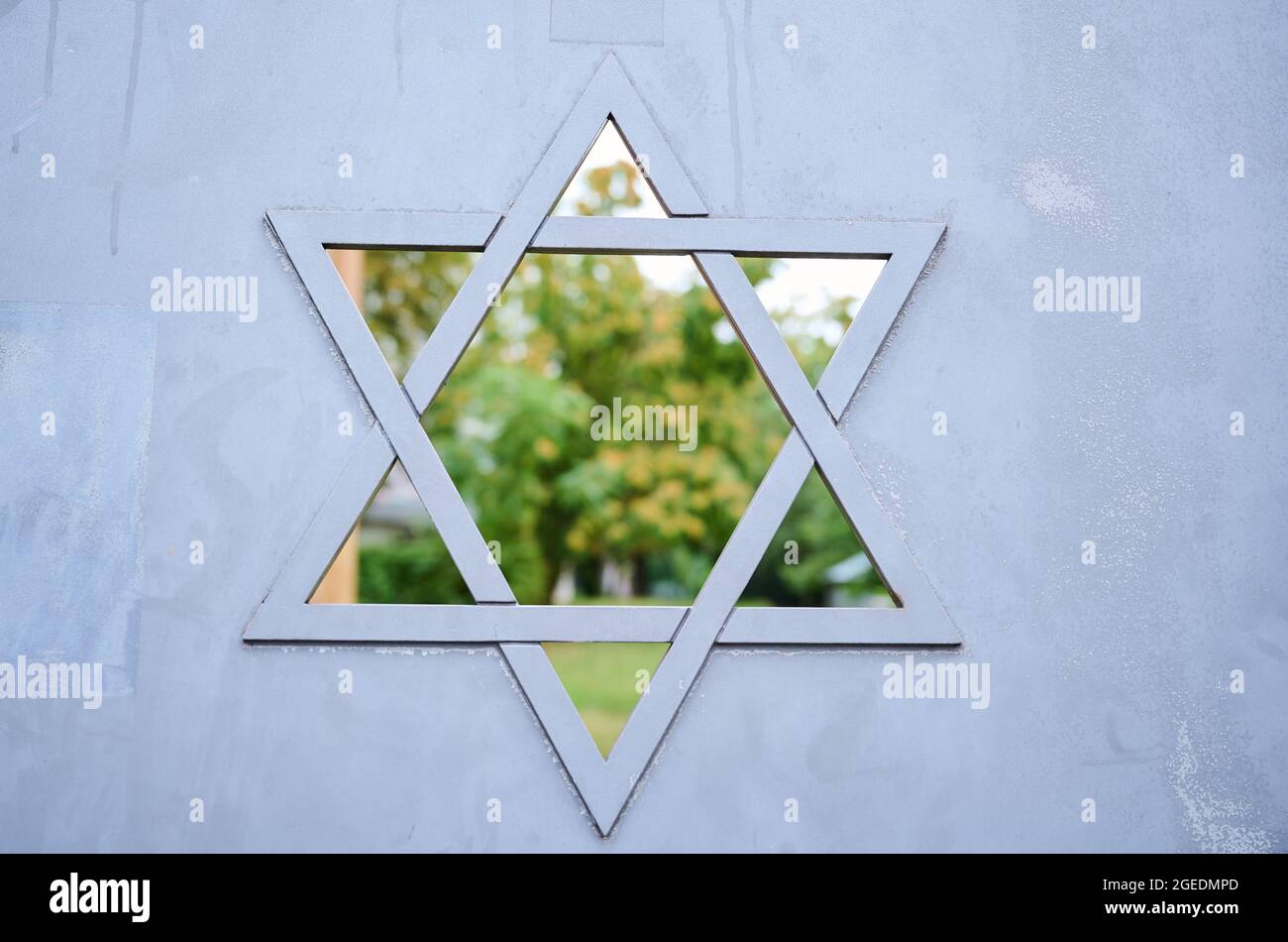 Berlin, Germany. 19th Aug, 2021. On the entrance gate of the Judengang ...