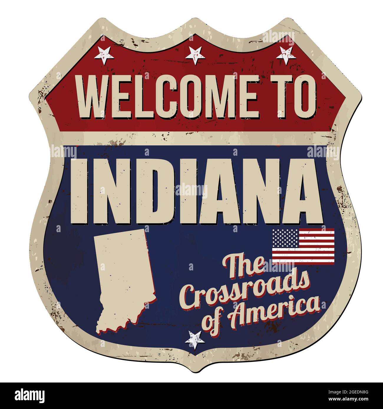 Welcome to indiana sign hi-res stock photography and images - Alamy