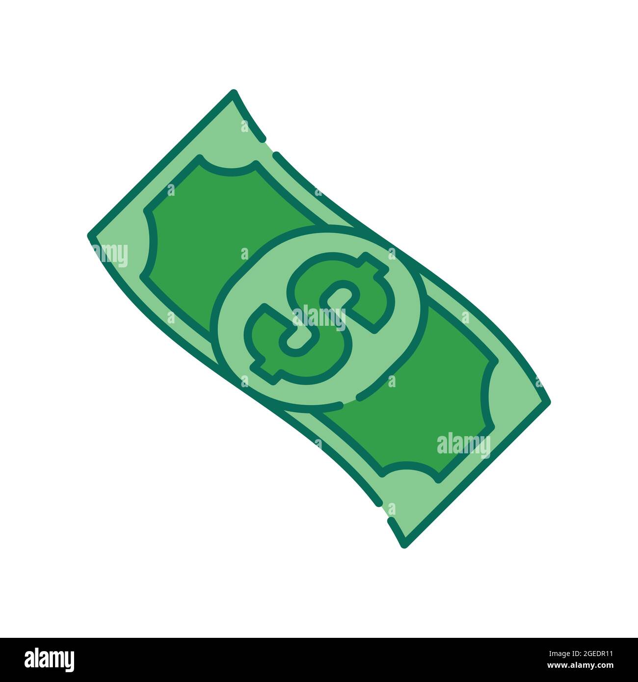 Cash flow color line icon. Report and financial statements. Bookkeeping ...