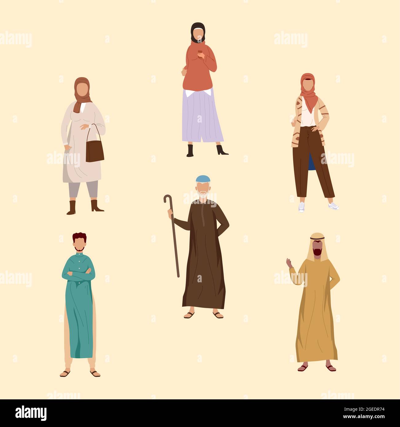 Muslim old men Stock Vector Images - Alamy