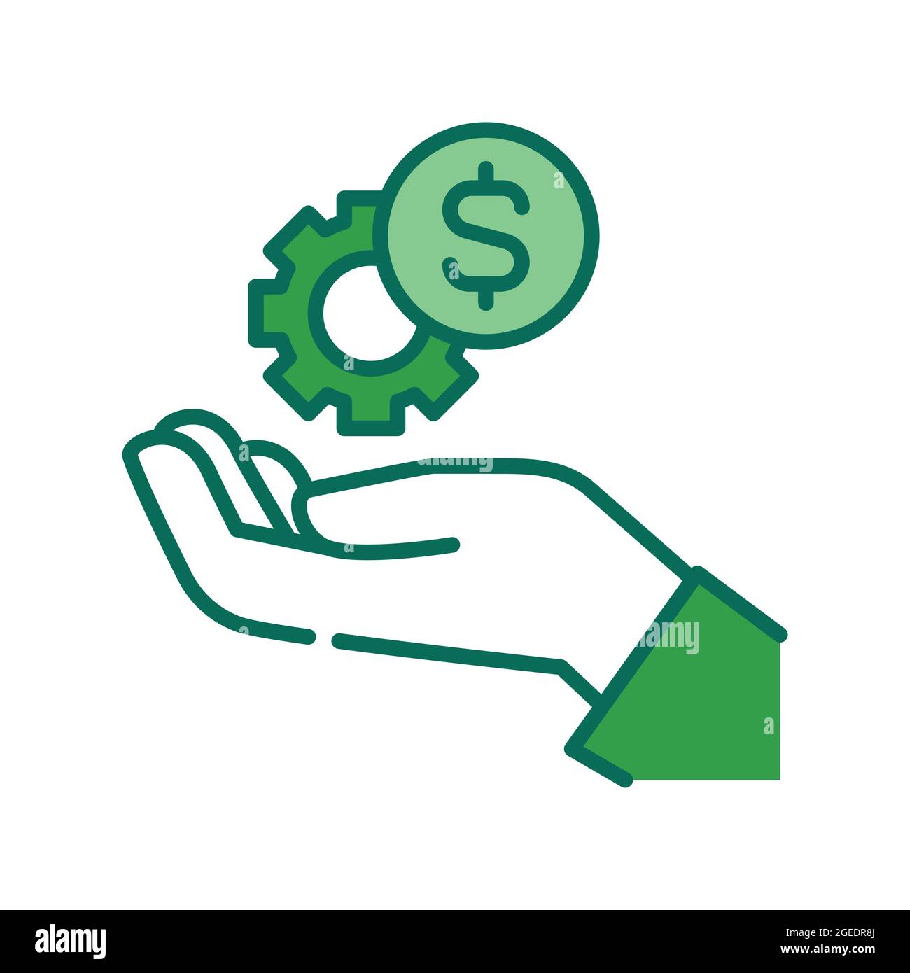 Funding sources color line icon. Pictogram for web page Stock Vector ...