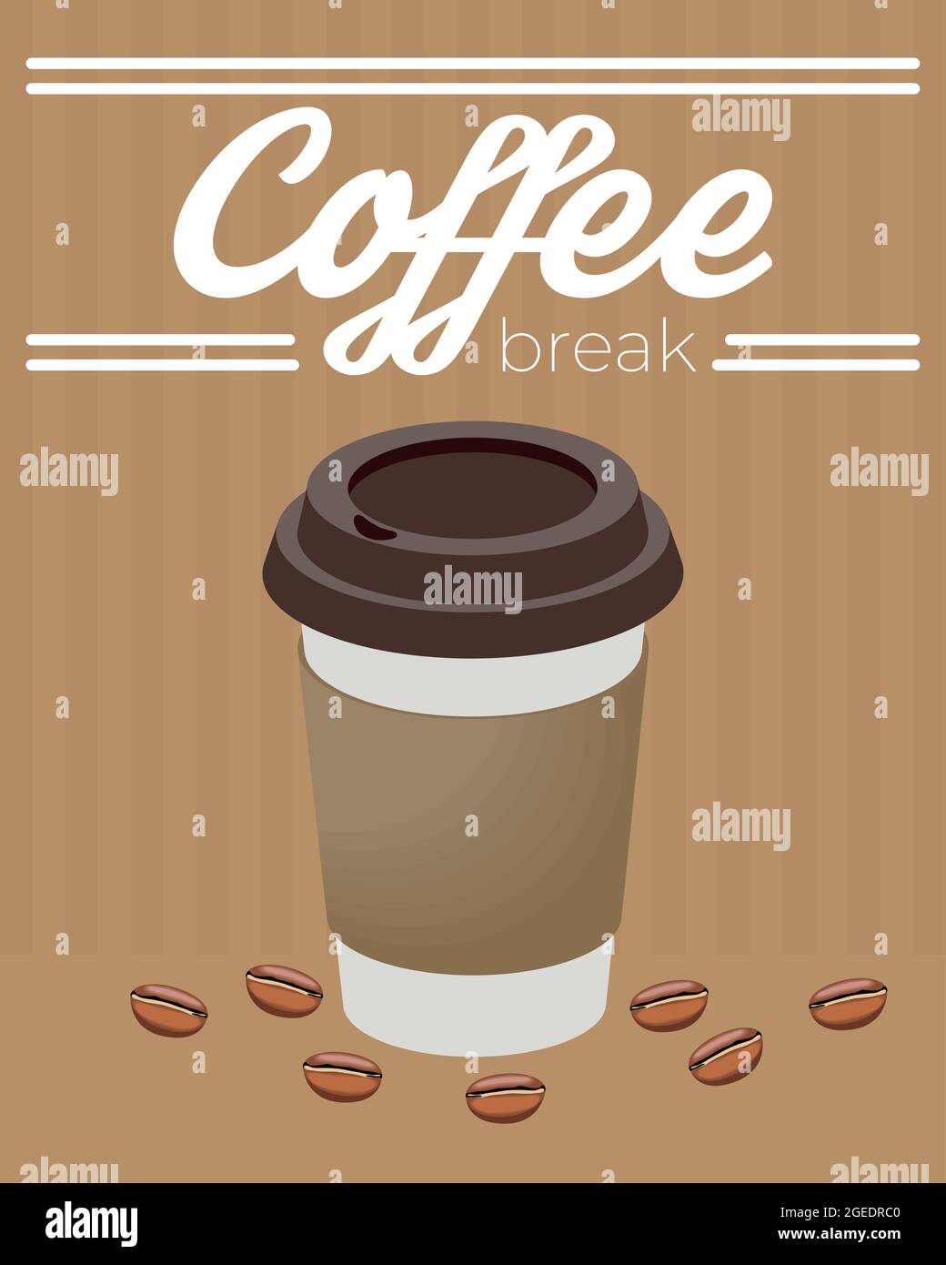 coffee break take way pot Stock Vector Image & Art - Alamy