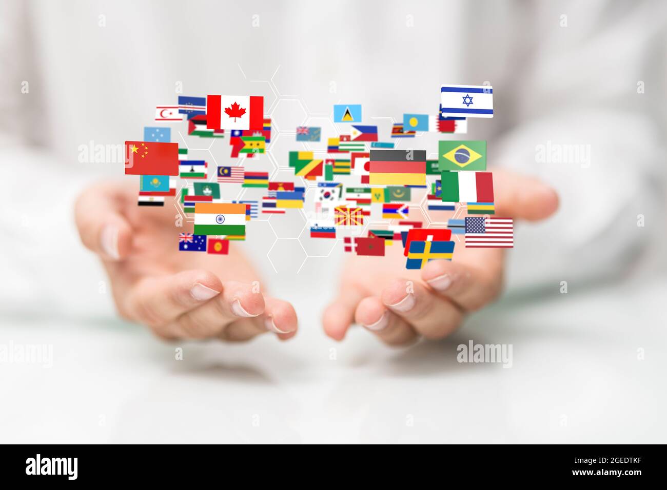 3D rendering of national flags of countries Stock Photo - Alamy