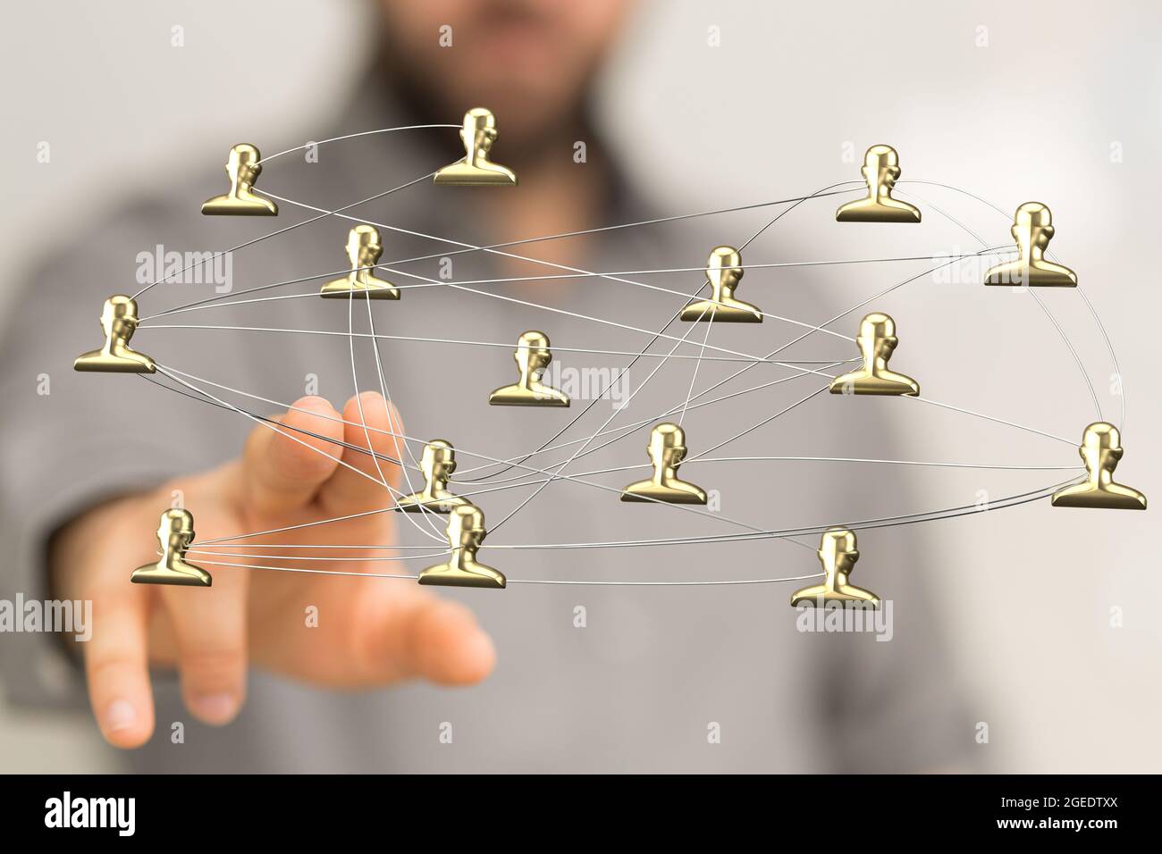 Organization chart team concept networking Stock Photo - Alamy