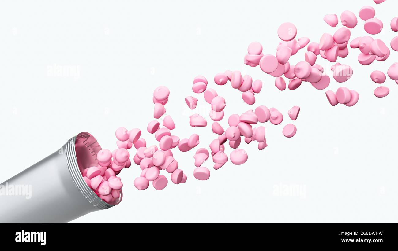 Illustration of Strawberry milk chips spilling out of a snack wrapper ...