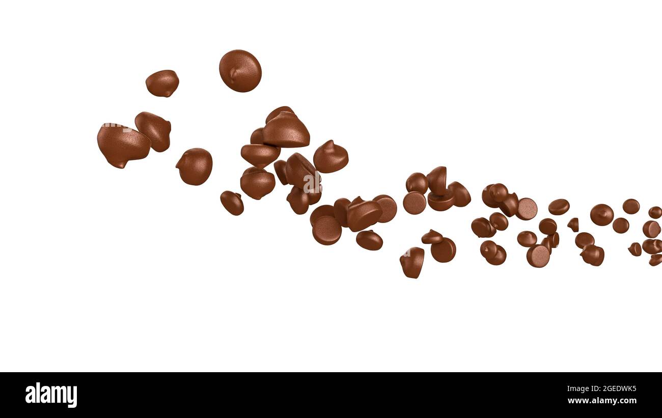 Illustration of chocolate balls isolated on a white background Stock ...