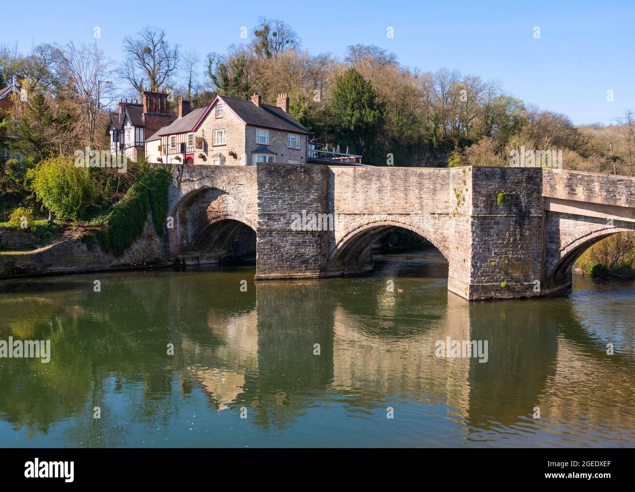 Ludford Bridge and the River Teme in Ludlow, Shropshire Stock Photo - Alamy