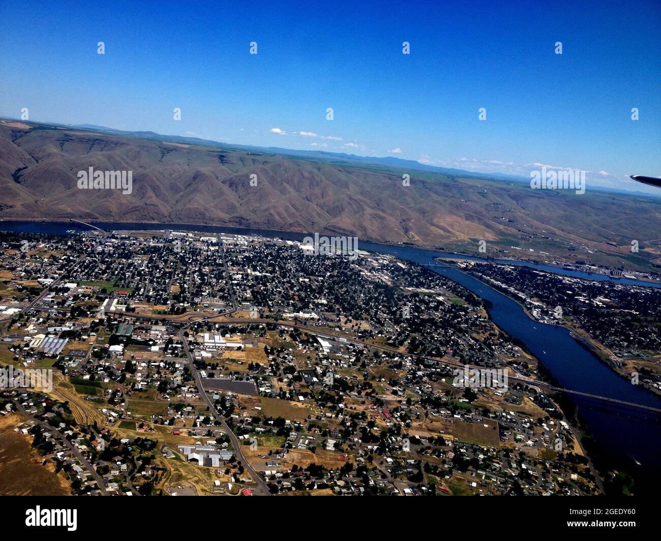 Clarkston/Washington/USA 24June 2018 .Clearwater river and snake river ...