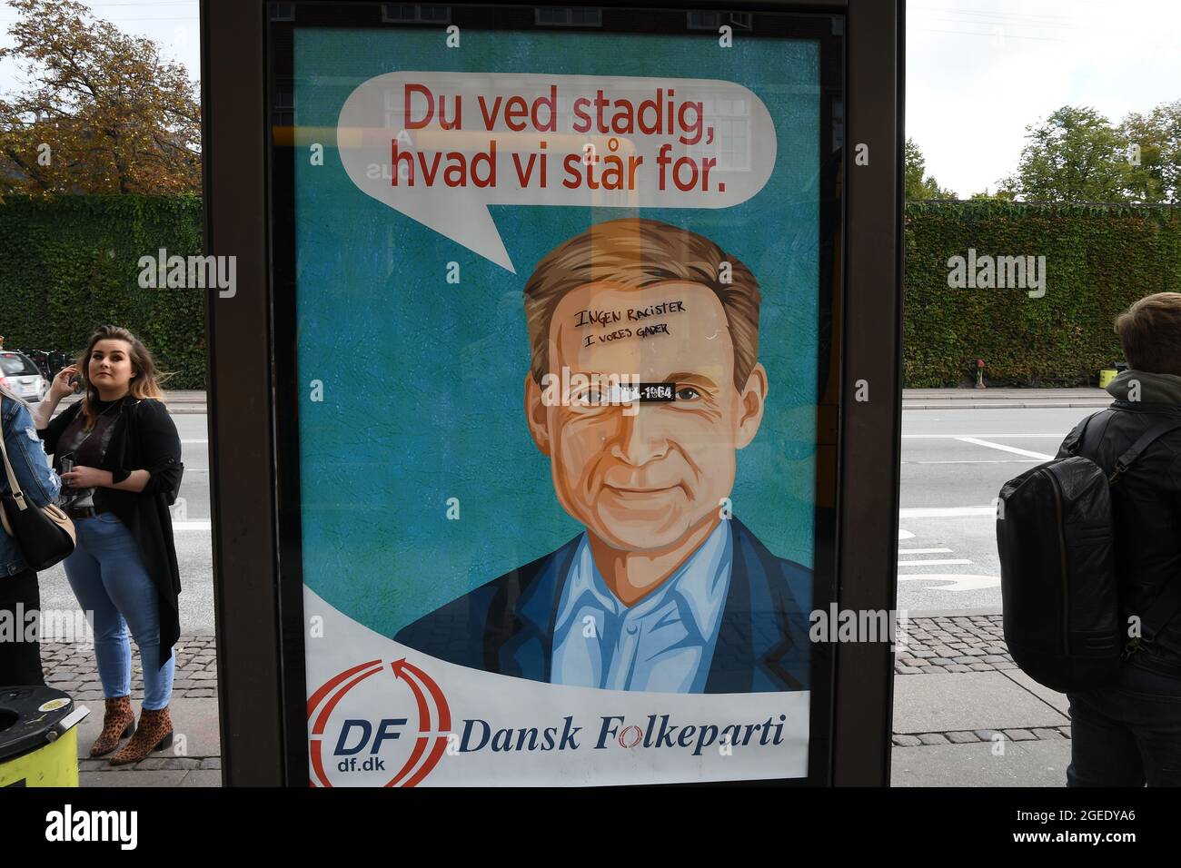 Copenhagen/Denmark 15.September 2018.. Election billboard of danish ...